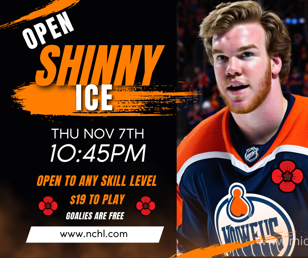 PLAY SHINNY HOCKEY IN EDMONTON | $19 PER SKATE, TON OF ICE